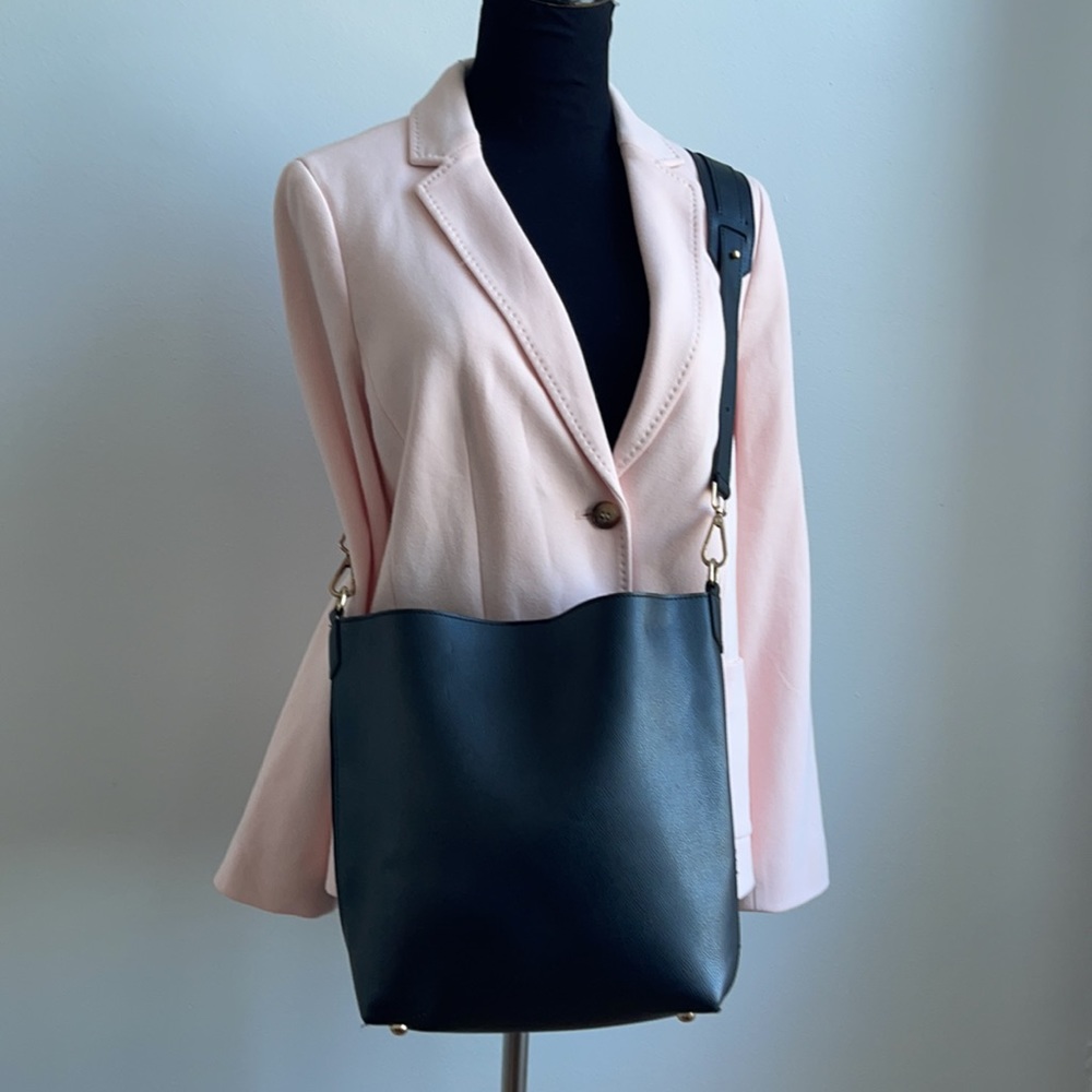 Miniso Minimalist Bucket Bag Black - Gem